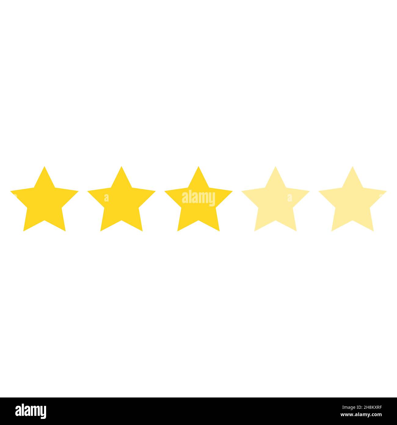 Rating Review icon - Flat design, glyph style icon Stock Vector Image ...