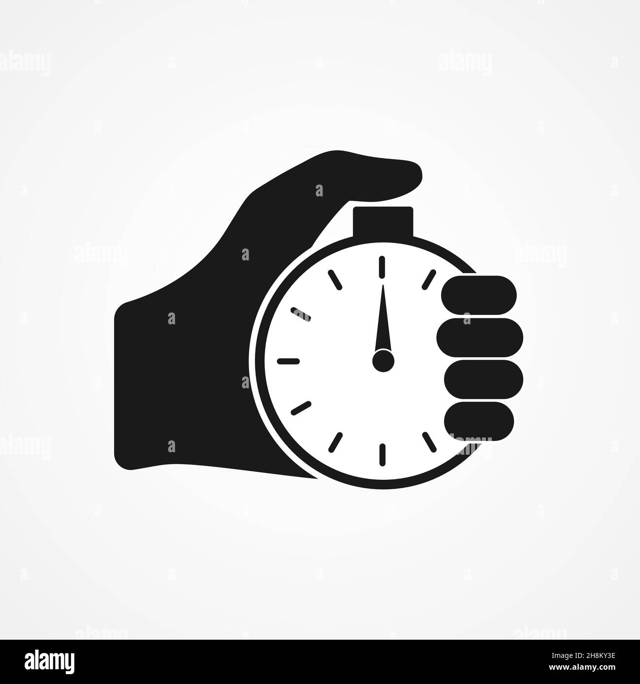 Hand hold stopwatch. Vector Stock Vector Image & Art - Alamy