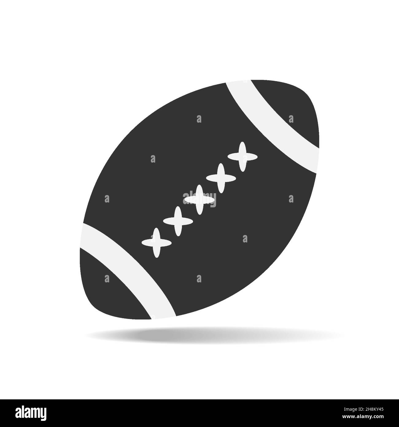 football icon witn long shadow. vector illustration Stock Vector Image ...