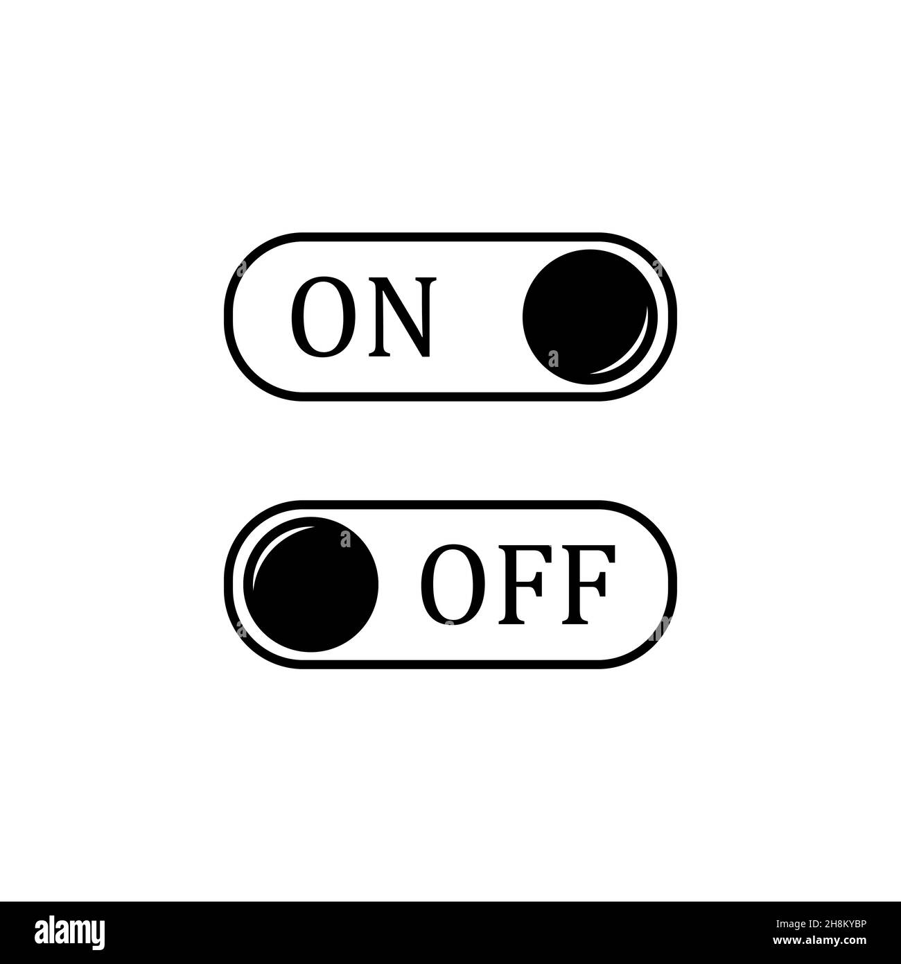 On and off toggle switch button vector image Stock Vector Image & Art ... On and off toggle switch button vector image Stock Vector Image & Art ...
