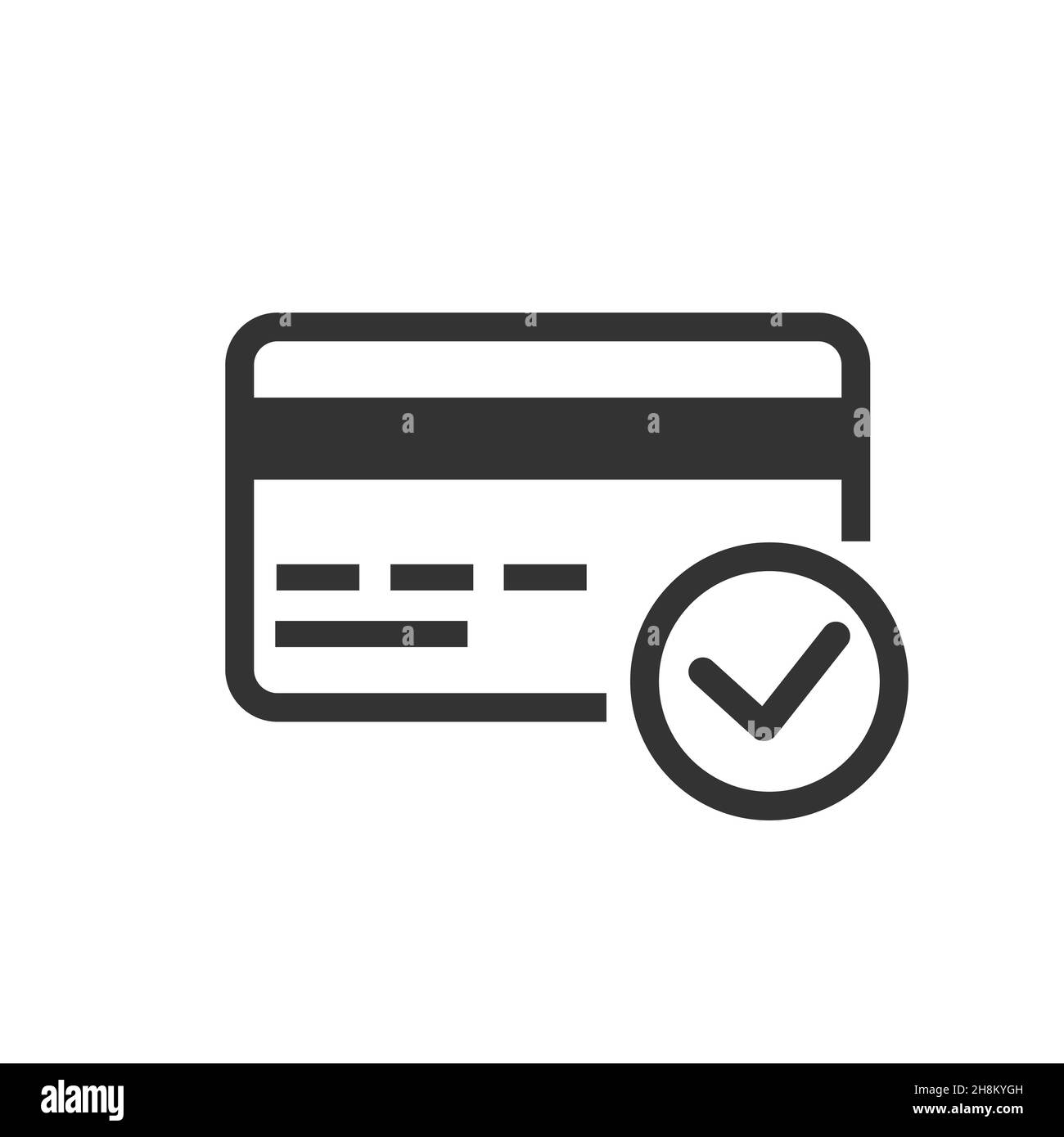 Approved credit card icon. Shopping sign.vector Stock Vector Image ...
