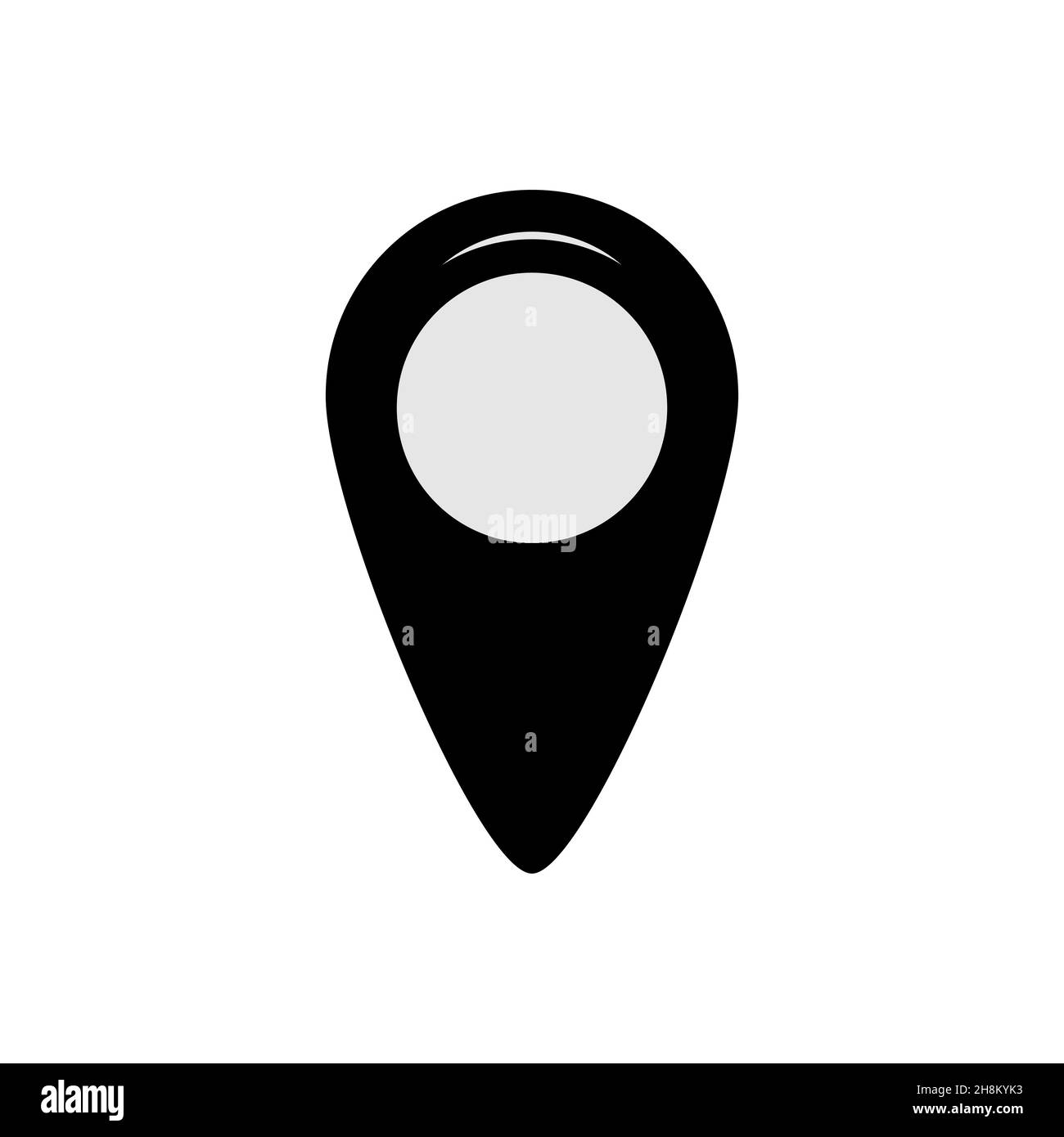 Location map icons, vector image isolated on white background Stock ...