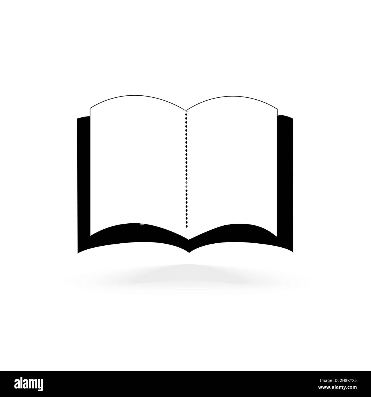 Open book icon, vector image isolated on white background Stock Vector ...