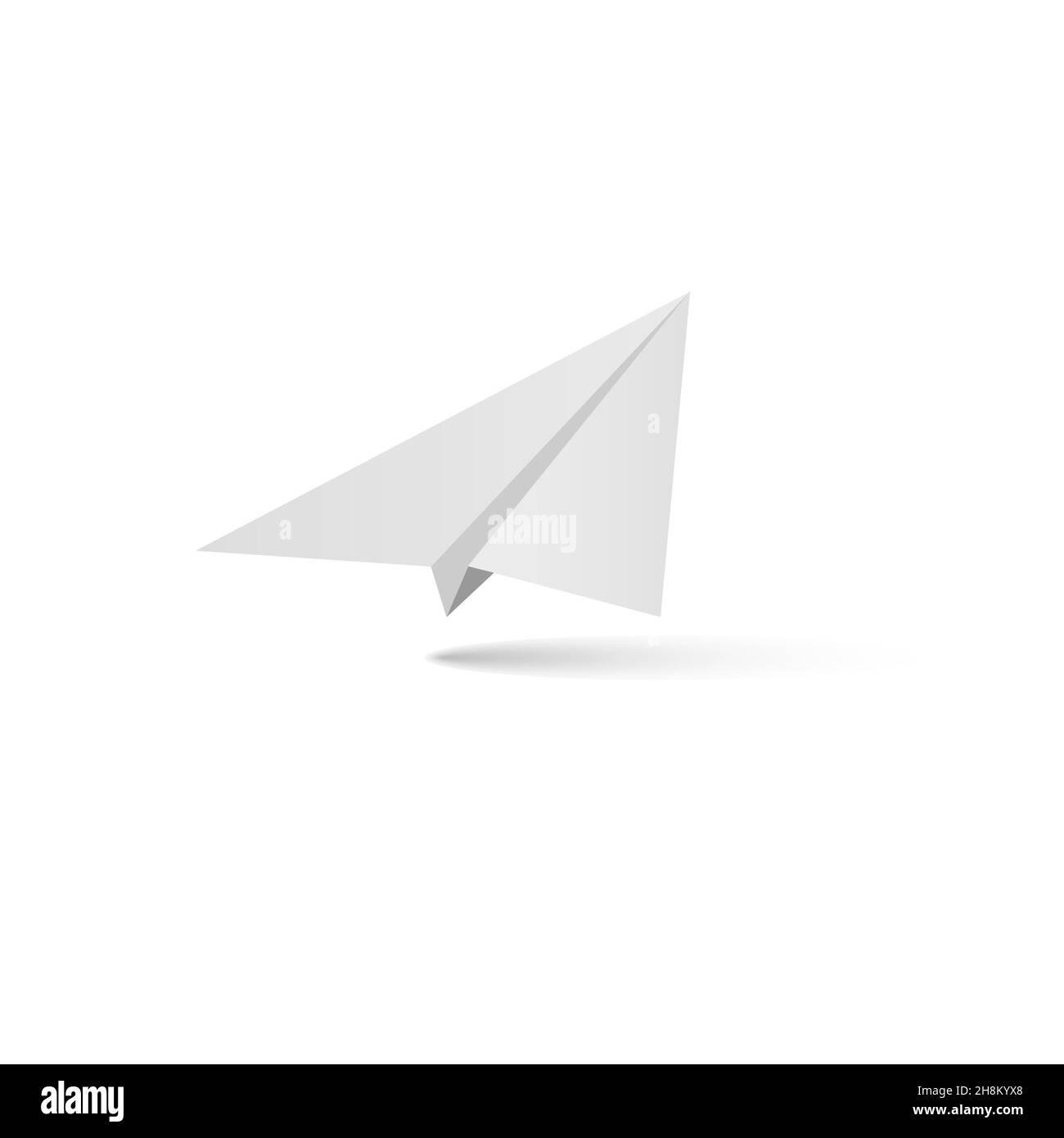 Paper flying airplane vector image isolated on white background Stock ...