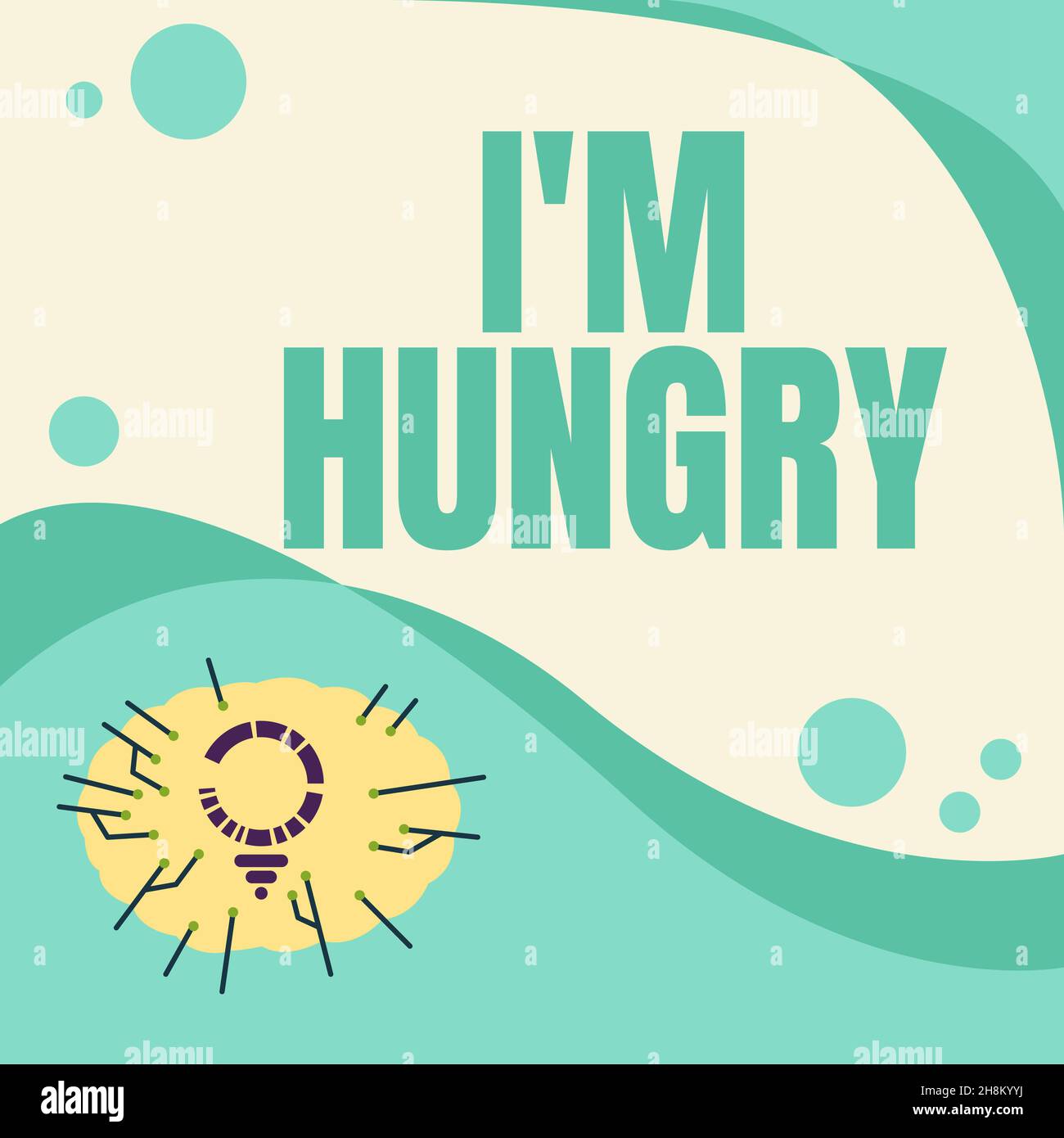 Inspiration showing sign I M Hungry. Business showcase having a strong ...