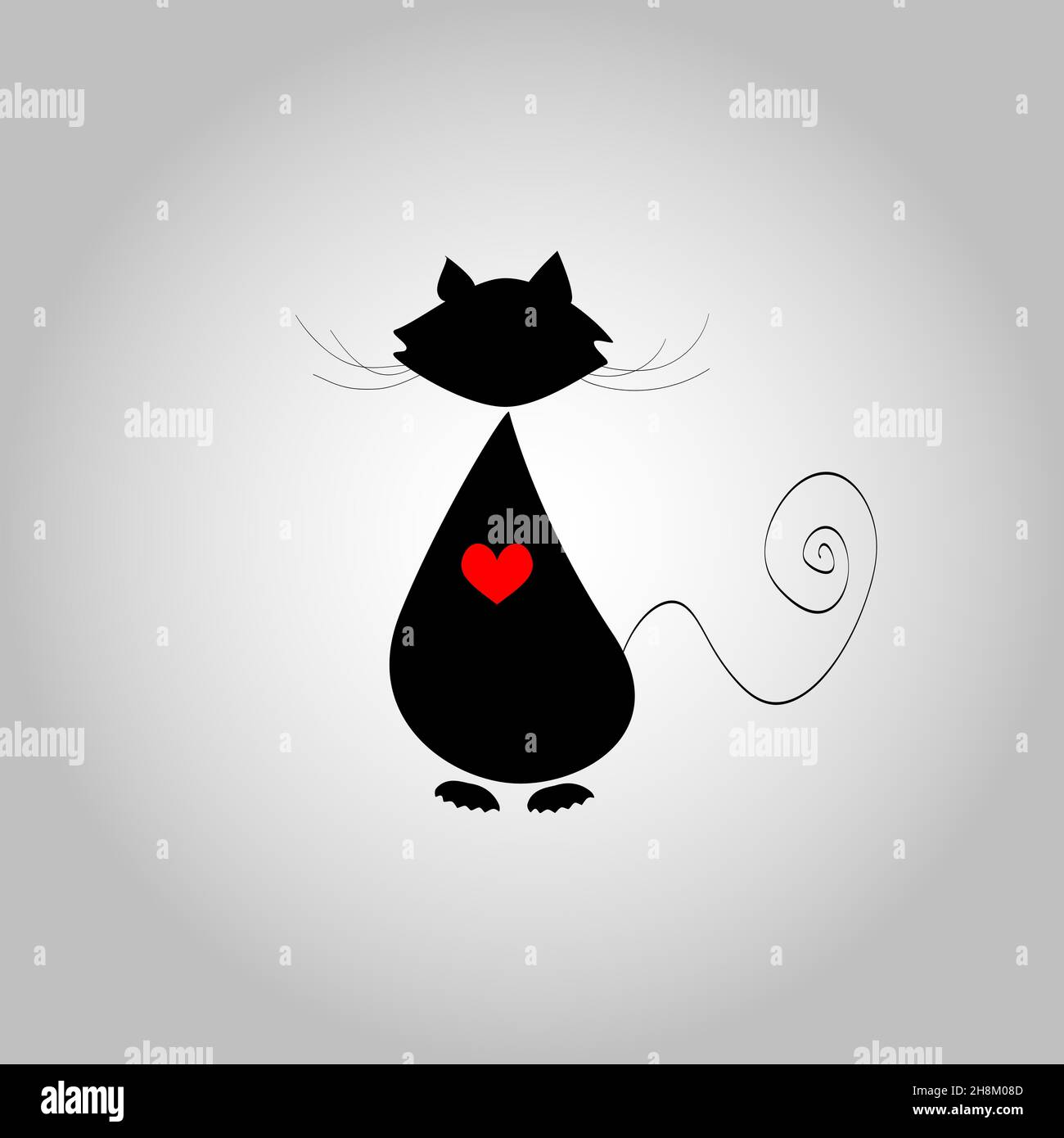 Black cat night background Stock Vector Images - Alamy