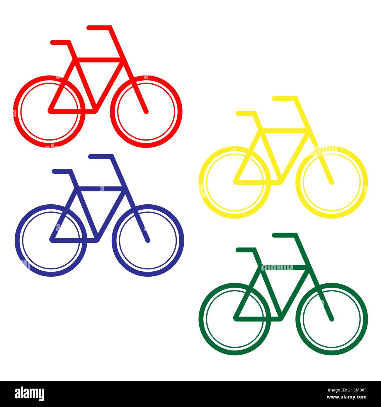 Road bike icon. Simple illustration of road bike Stock Vector Image ...
