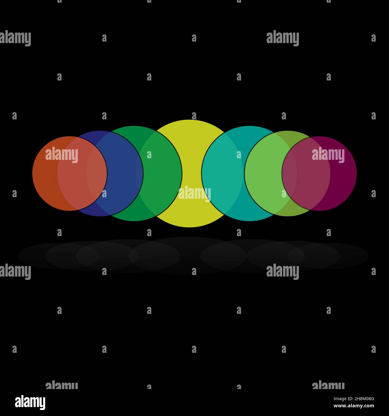 Row bright multi colored Stock Vector Images - Alamy