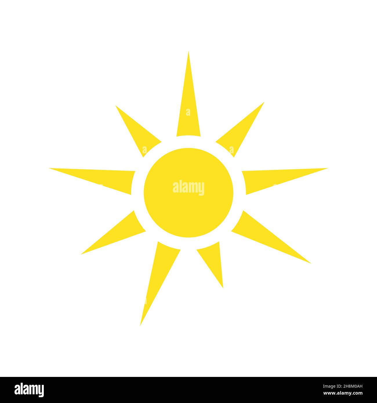 White sun vector vectors hi-res stock photography and images - Alamy