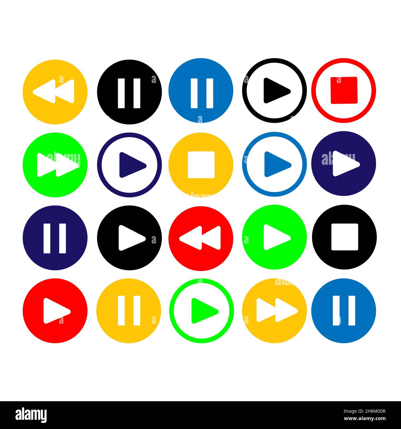 Multi media player Stock Vector Images - Alamy