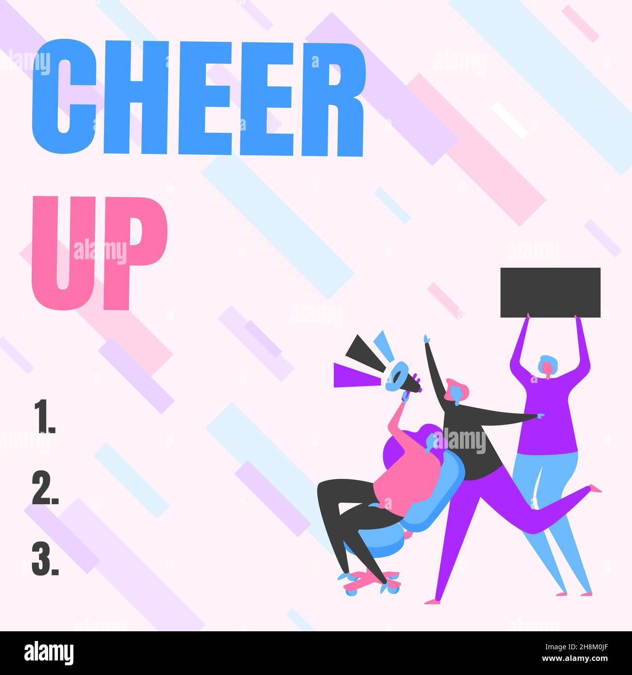 Writing displaying text Cheer Up. Business approach to live every ...