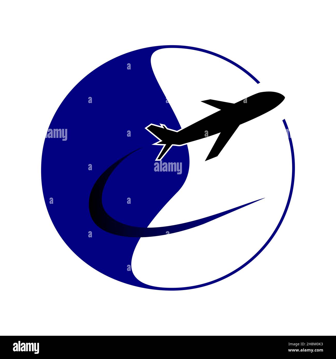 Airplane passenger, logo vector illustration isolated on white ...