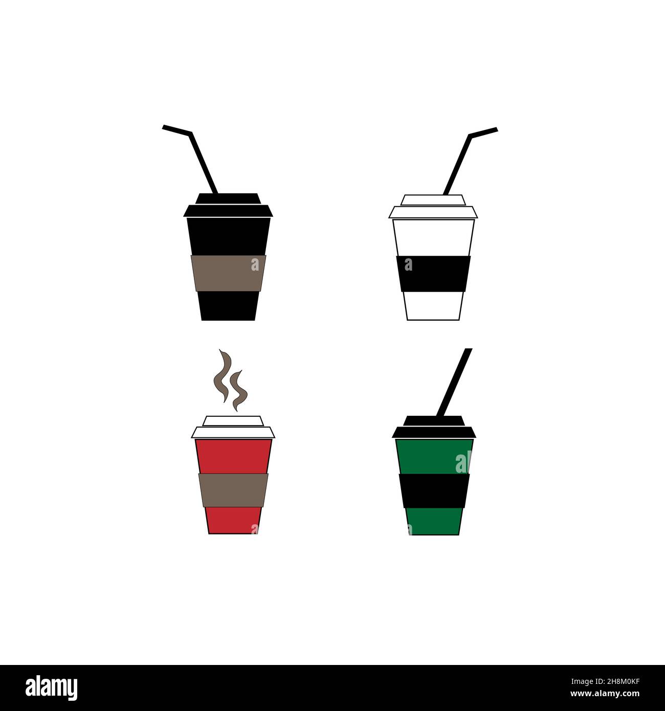 Paper coffee cups take Stock Vector Images - Alamy