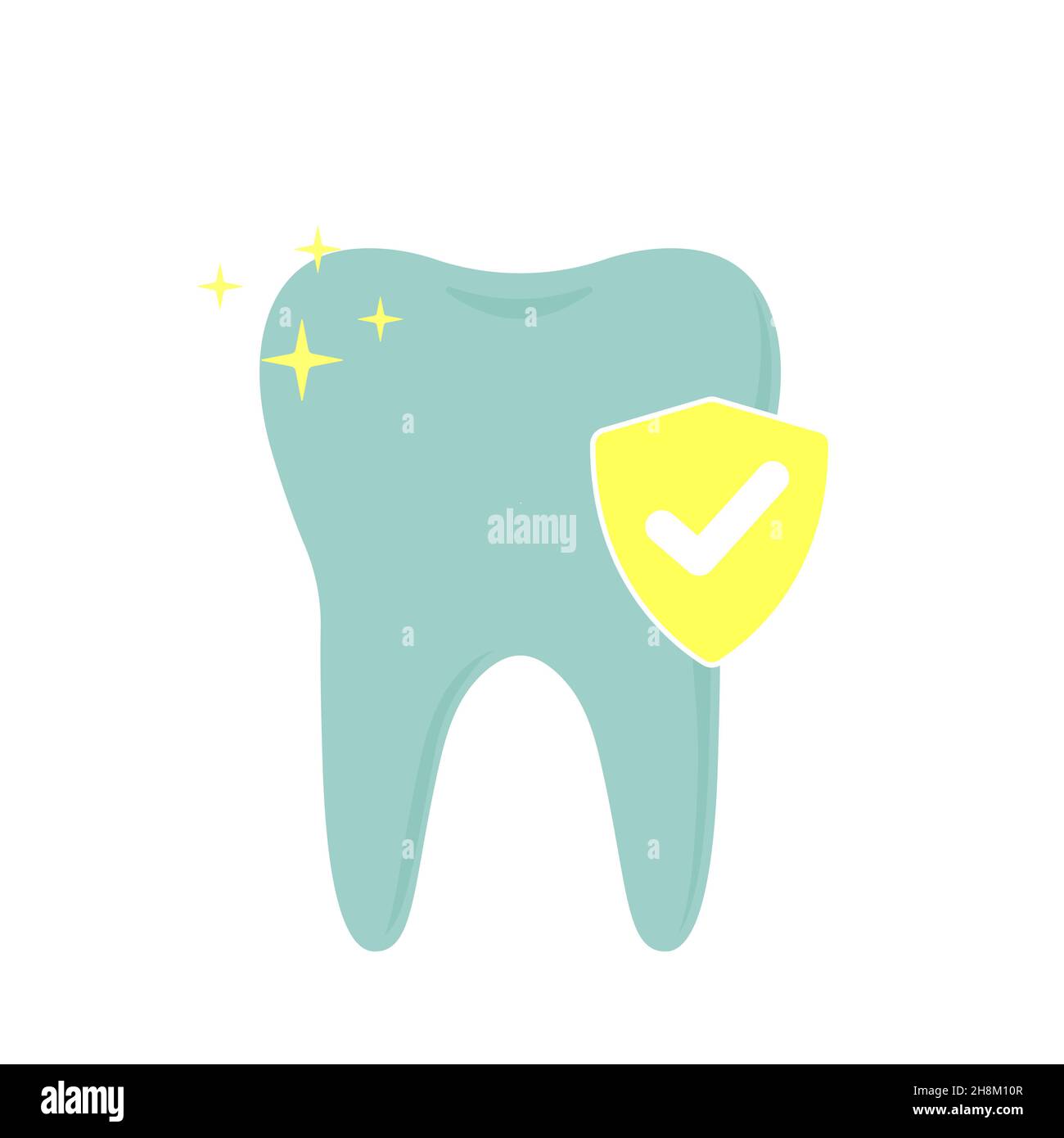 Tooth checkmark icon hi-res stock photography and images - Alamy