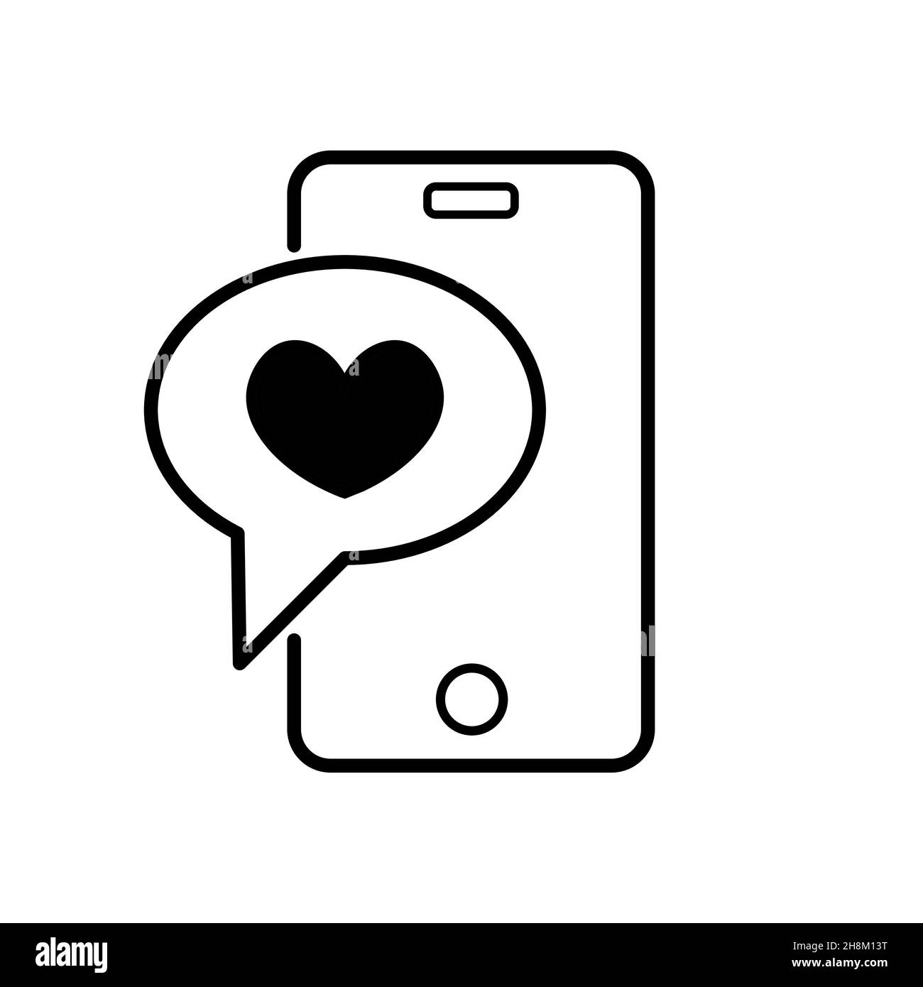 Speech bubble text valentine Black and White Stock Photos & Images - Alamy