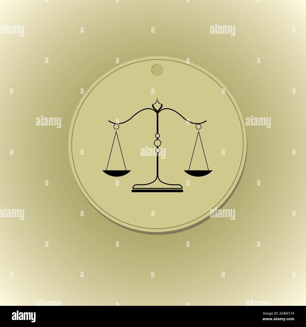 Vintage scales, a sign of justice. Vector Stock Vector Image & Art - Alamy