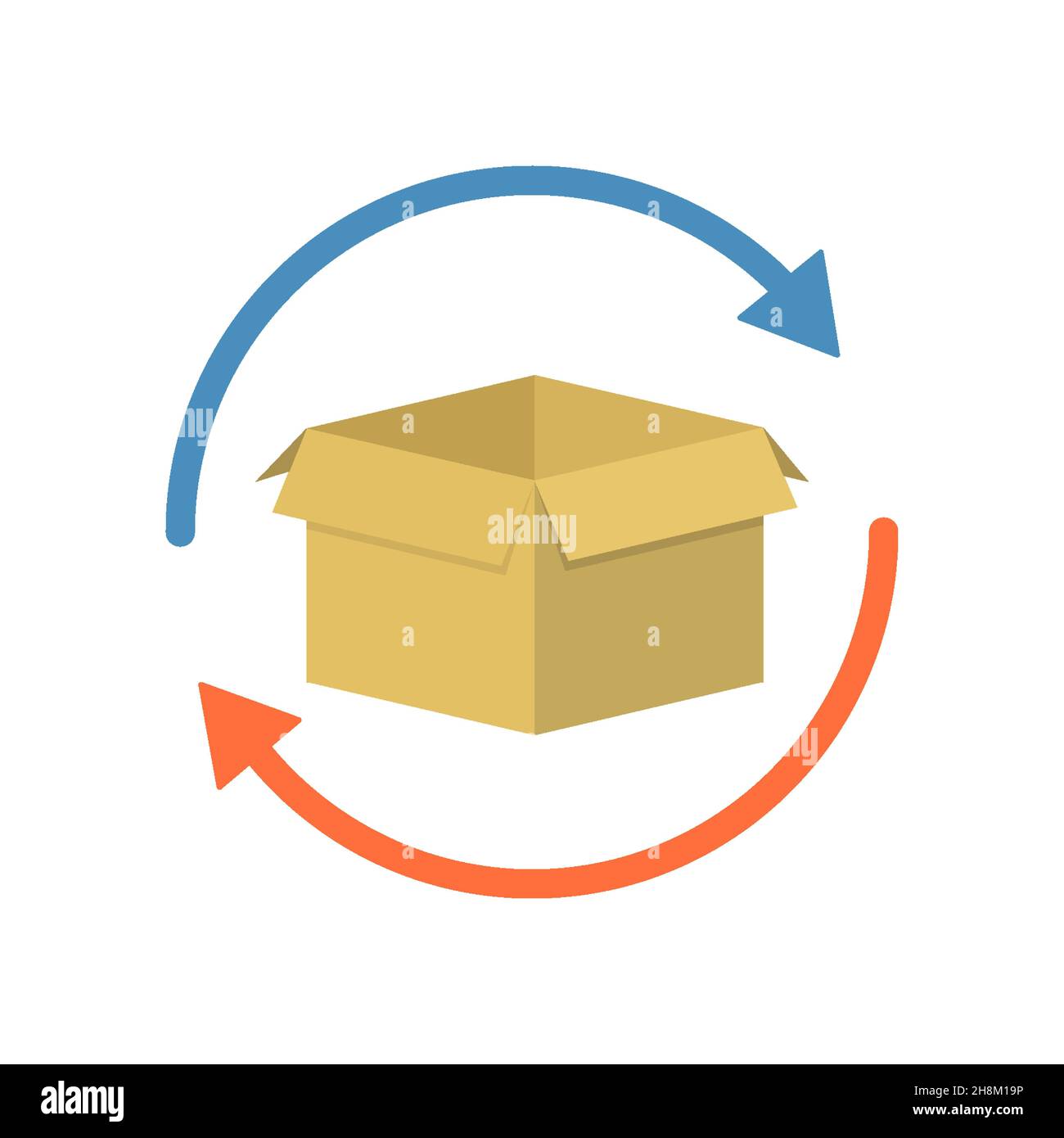 Return parcel sign. Package tracking symbol. Vector Stock Vector Image ...