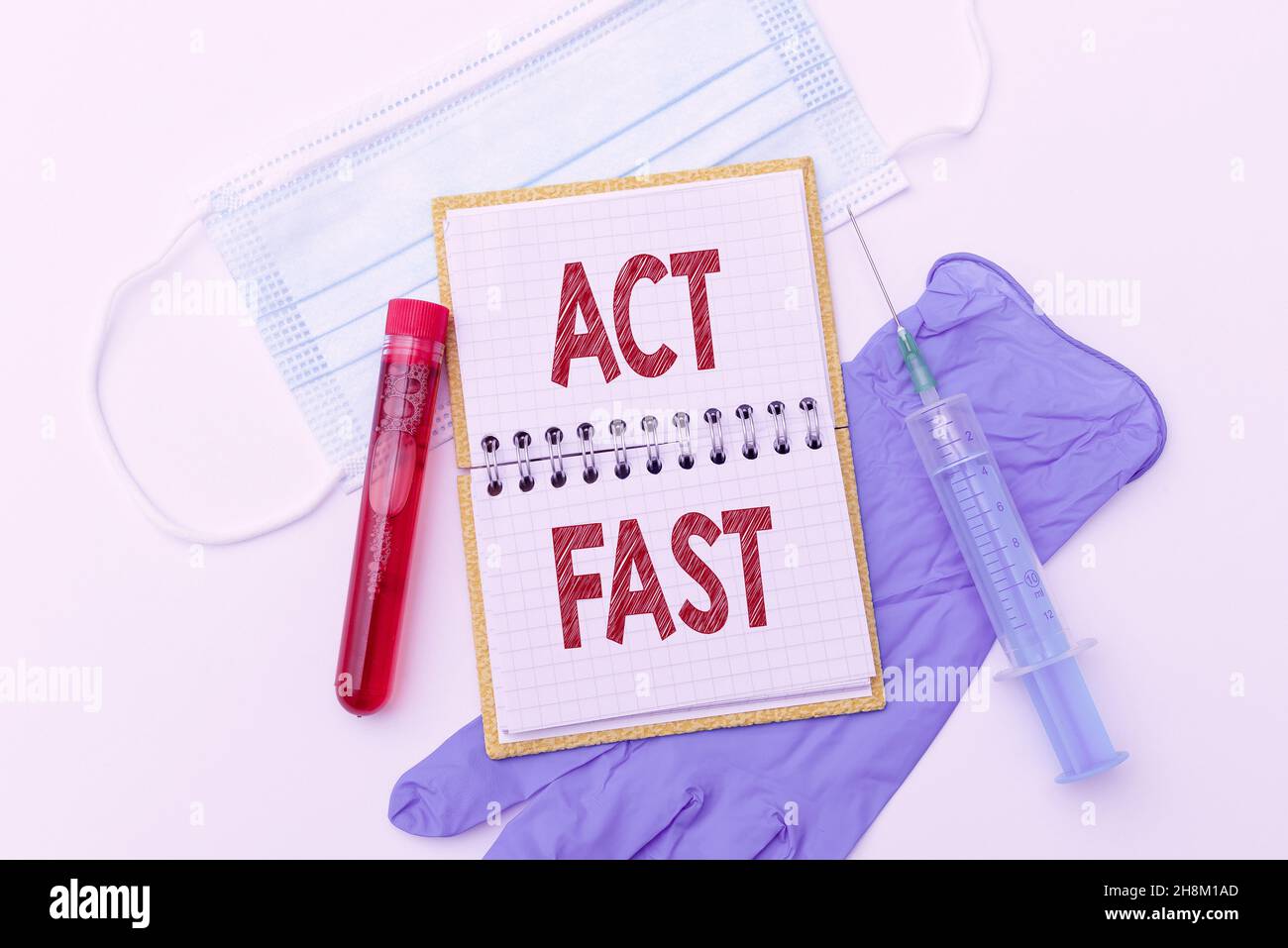 Hand writing sign Act Fast. Concept meaning Voluntarily move in the ...