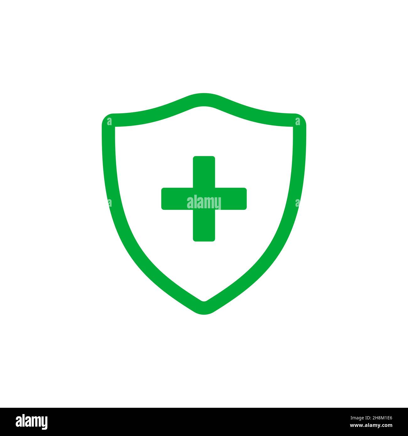 Medical cross shield icon vector Stock Vector Image & Art - Alamy