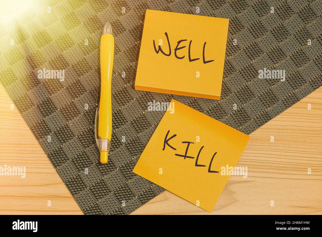 Text showing inspiration Well Kill. Business overview operation of ...