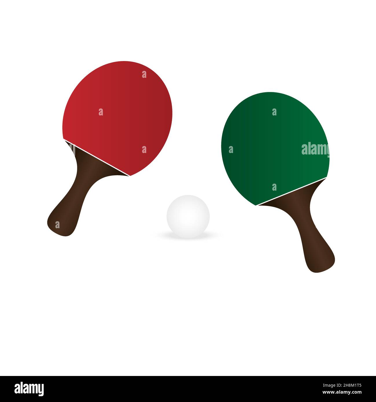 Rackets ball table tennis vector design isolated on white background ...