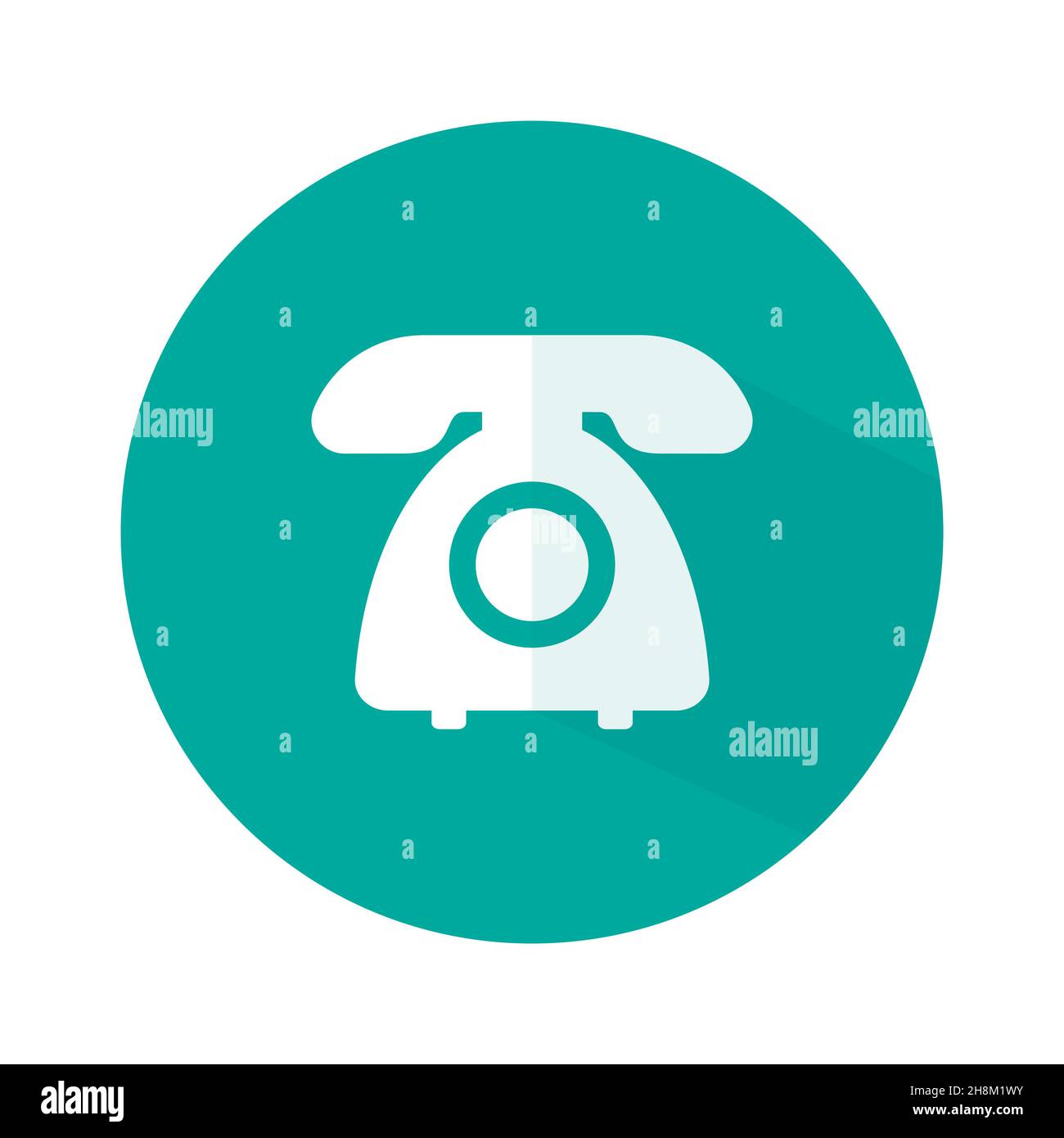 Phone Icon in trendy flat style isolated on grey background. Telephone ...