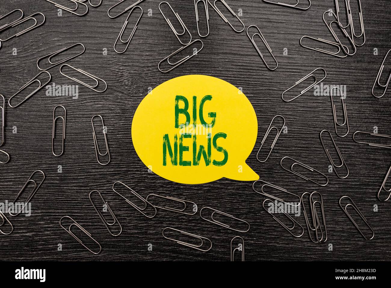 Sign displaying Big News. Concept meaning knowing actions no one heard ...