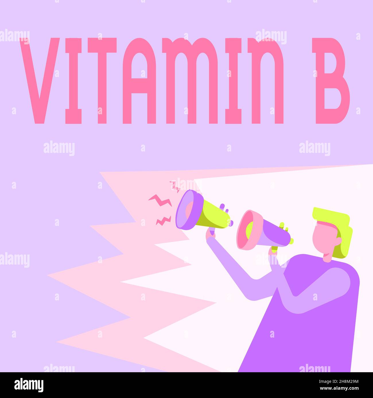 Hand writing sign Vitamin B. Business approach Nutrient that helps keep ...