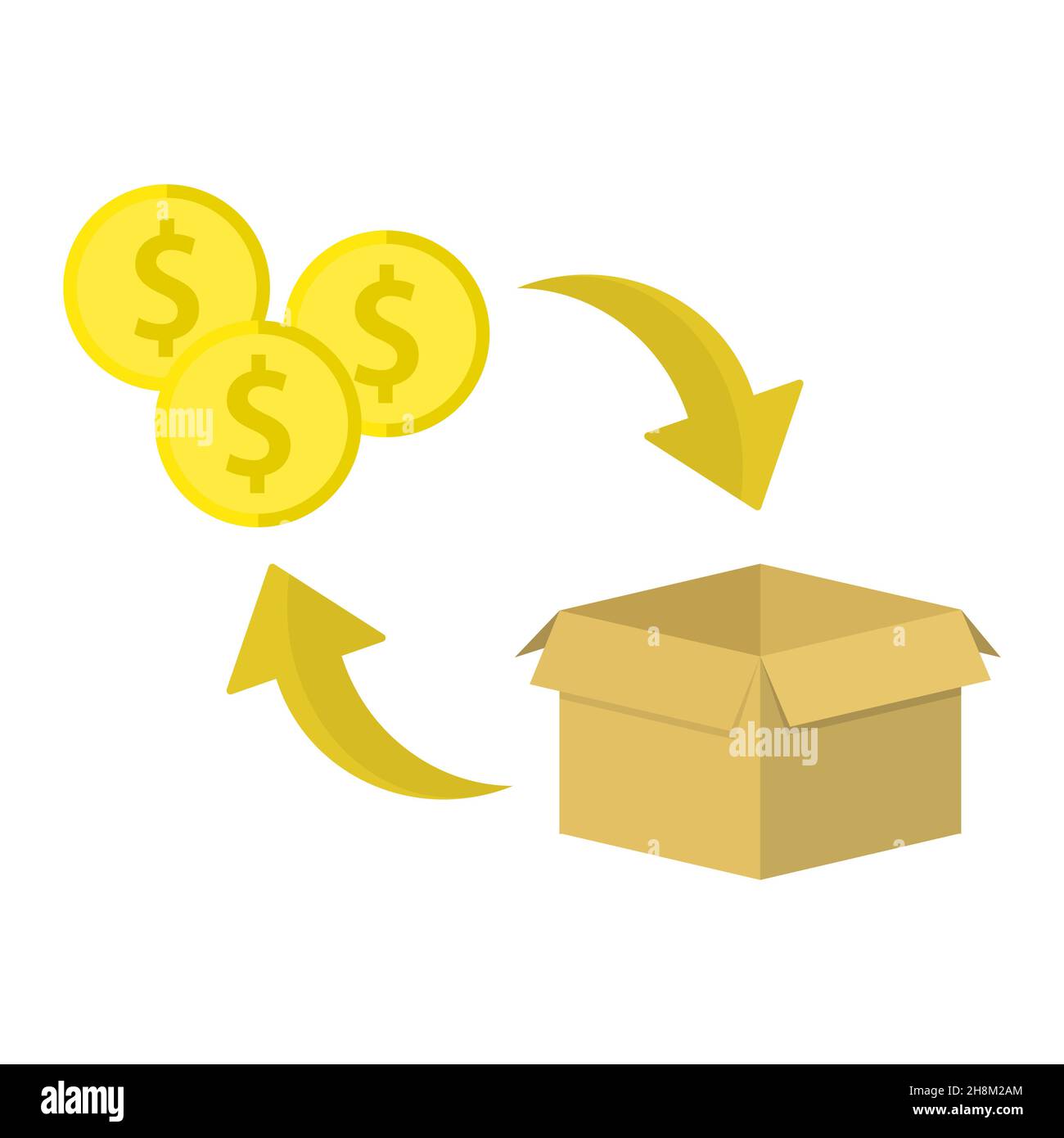 Return parcel sign. Package tracking symbol. Vector Stock Vector Image ...