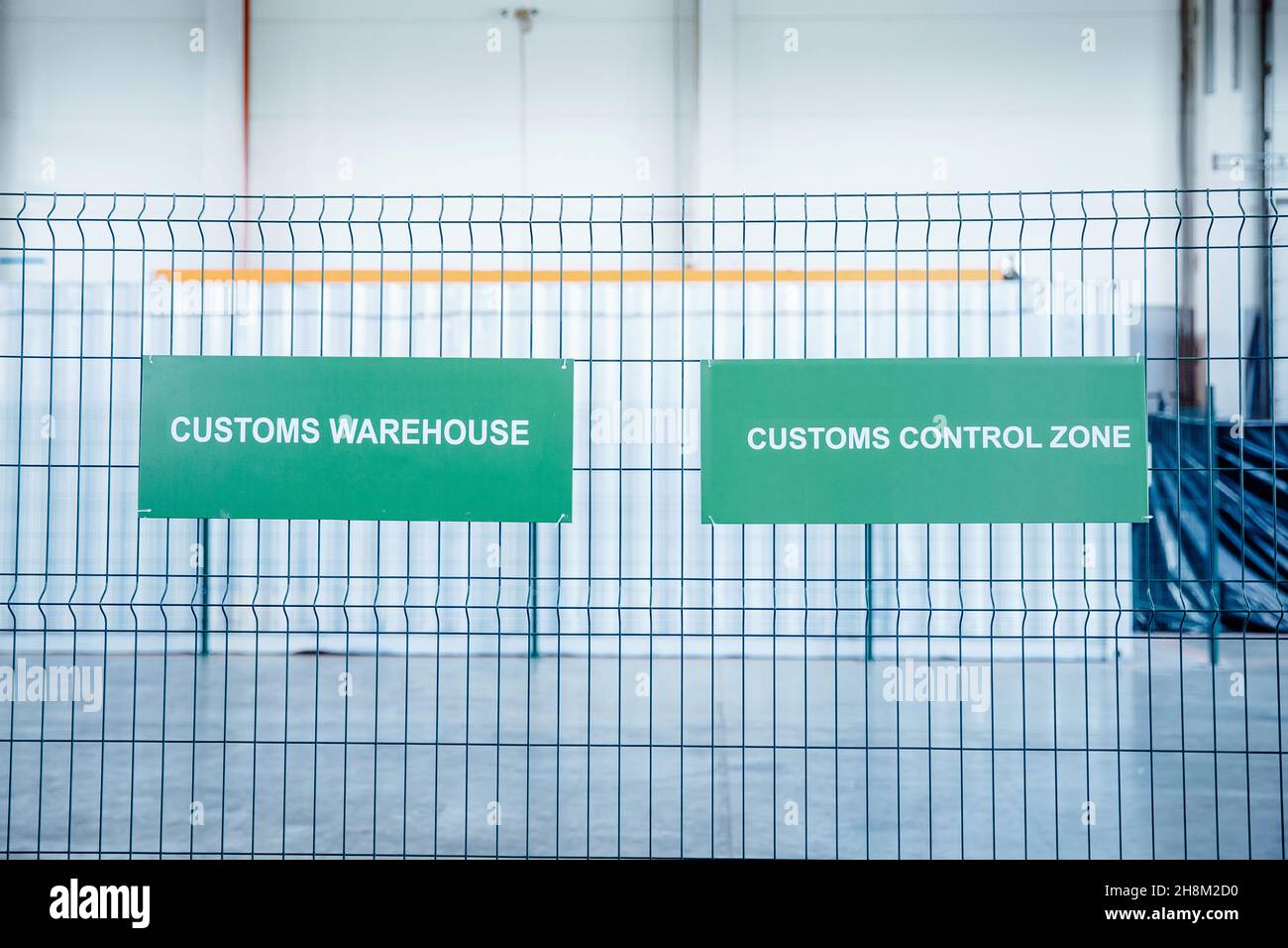 Customs control zone warehouse clearance cargo, international trade ...