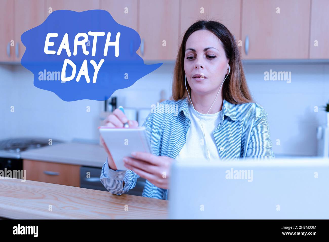 Handwriting text Earth Day. Word Written on Worldwide celebration of ...