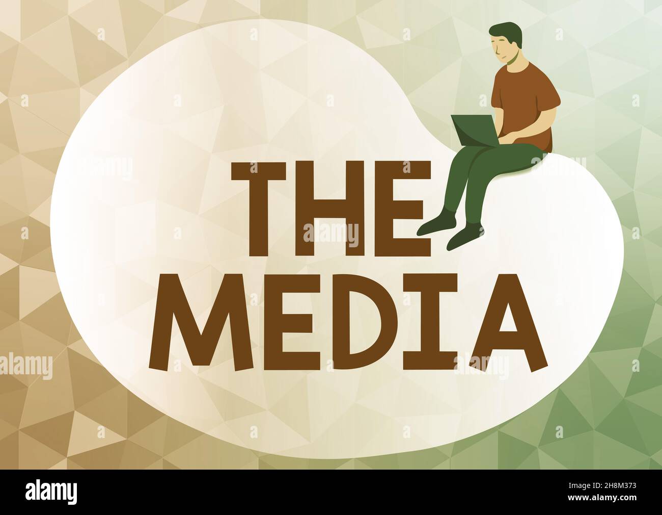 Text sign showing The Media. Conceptual photo main means of mass ...