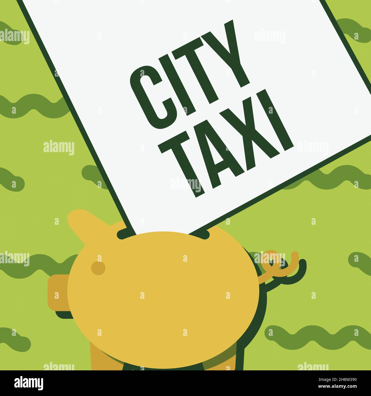 Handwriting text City Taxi. Business showcase type of vehicle for hire ...