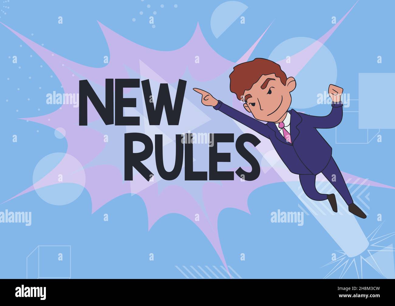 Hand writing sign New Rules. Business showcase recently one of a set of ...