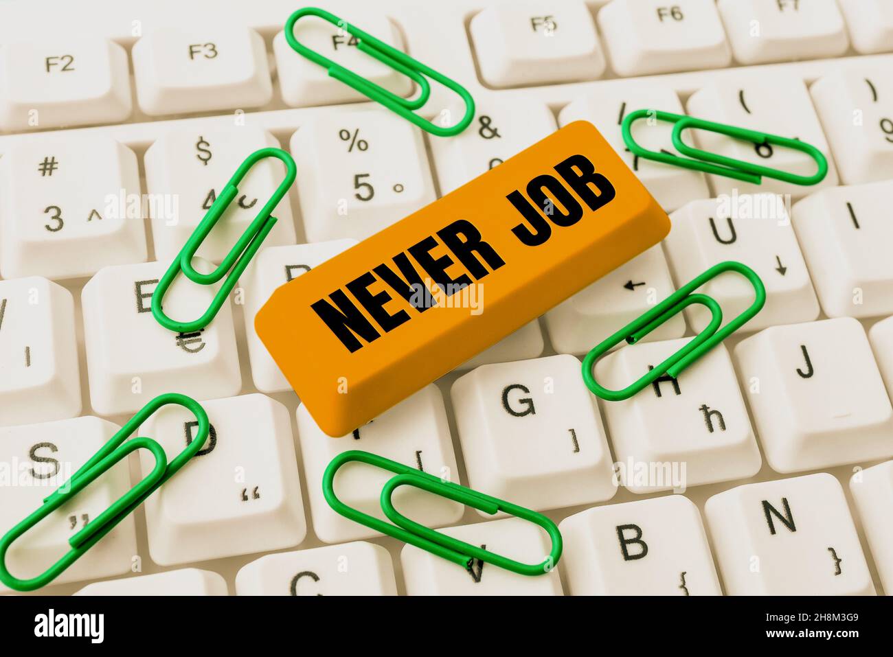 Sign displaying Never Job. Conceptual photo Choosing a job that you ...