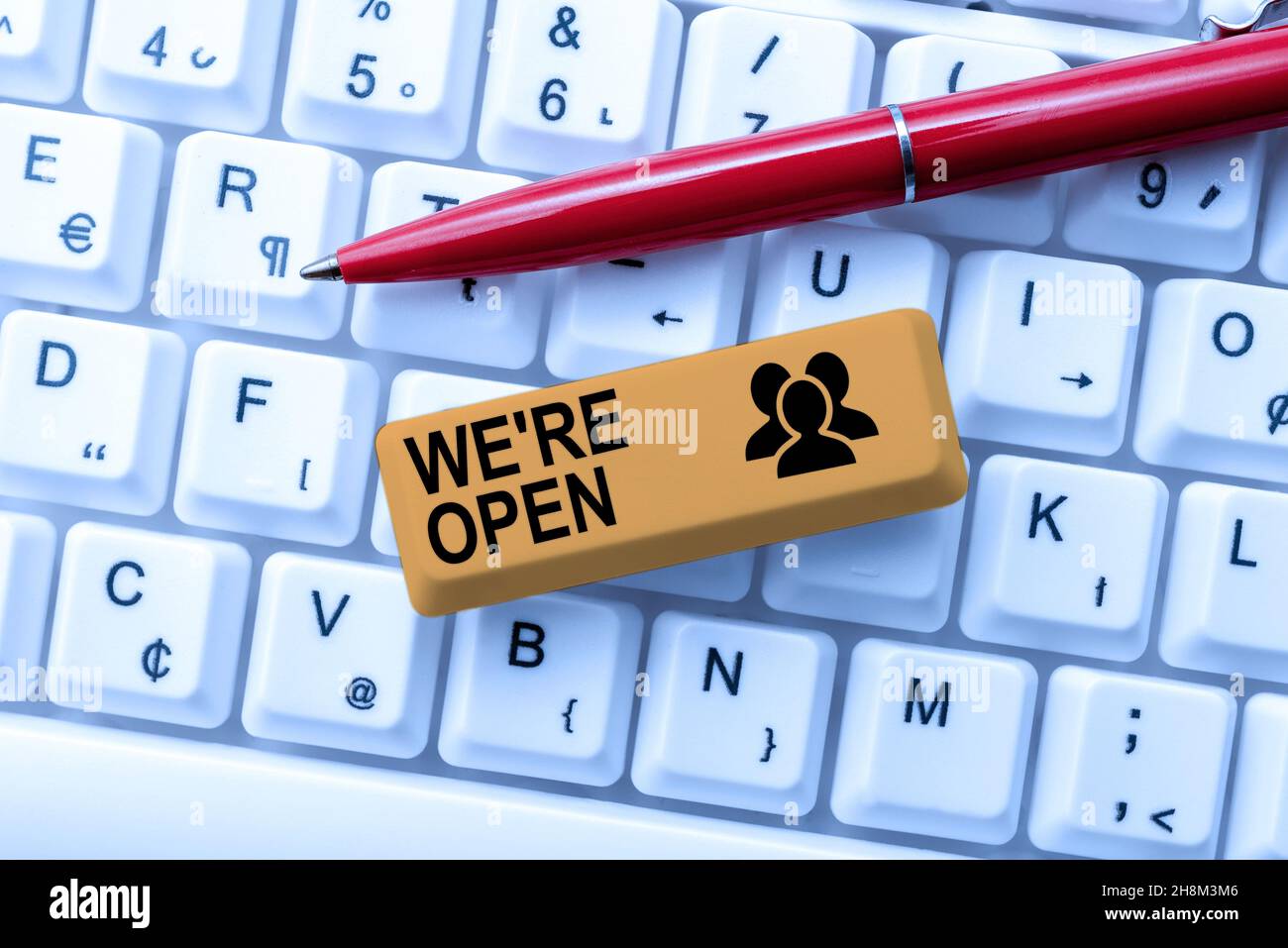 Overview white client hand on hi-res stock photography and images - Alamy