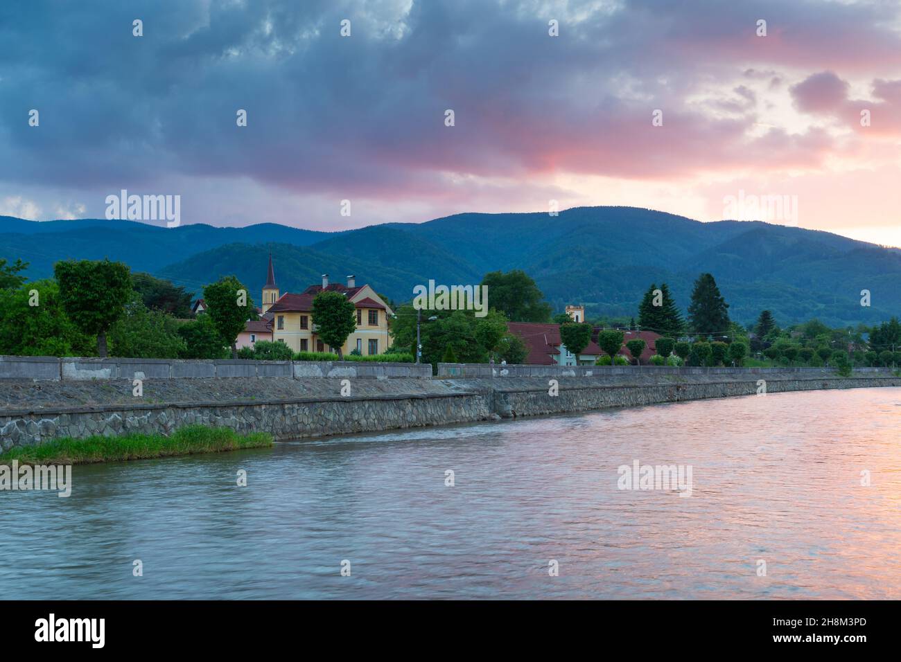 Town of Vrutky as seen over river Turiec, Slovakia Stock Photo - Alamy