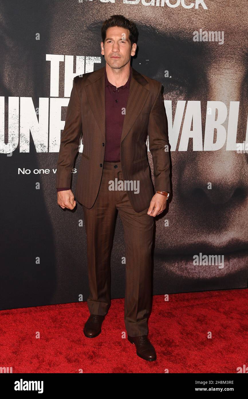 Los Angeles, USA. 30th Nov, 2021. Jon Bernthal at the The Unforgivable ...