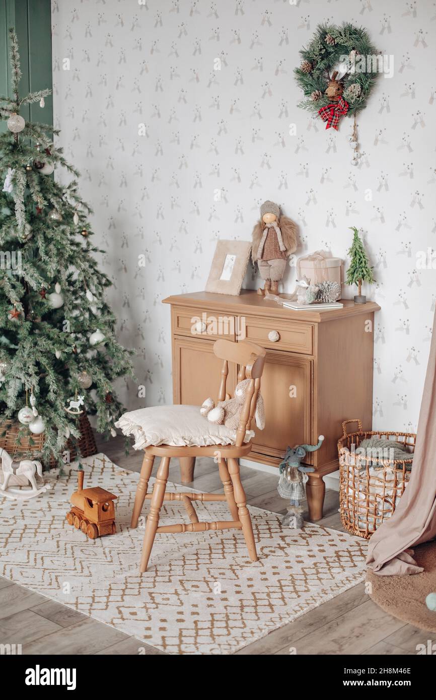 Beautiful christmas tree gifts fir hi-res stock photography and images ...