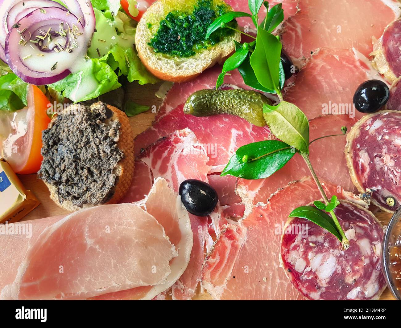 Ham beef plate hi-res stock photography and images - Alamy