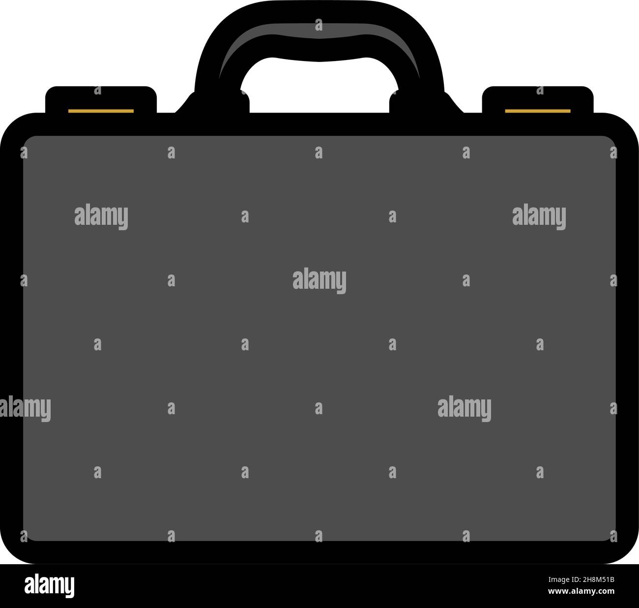 Business Briefcase Icon. Editable Bold Outline With Color Fill Design ...