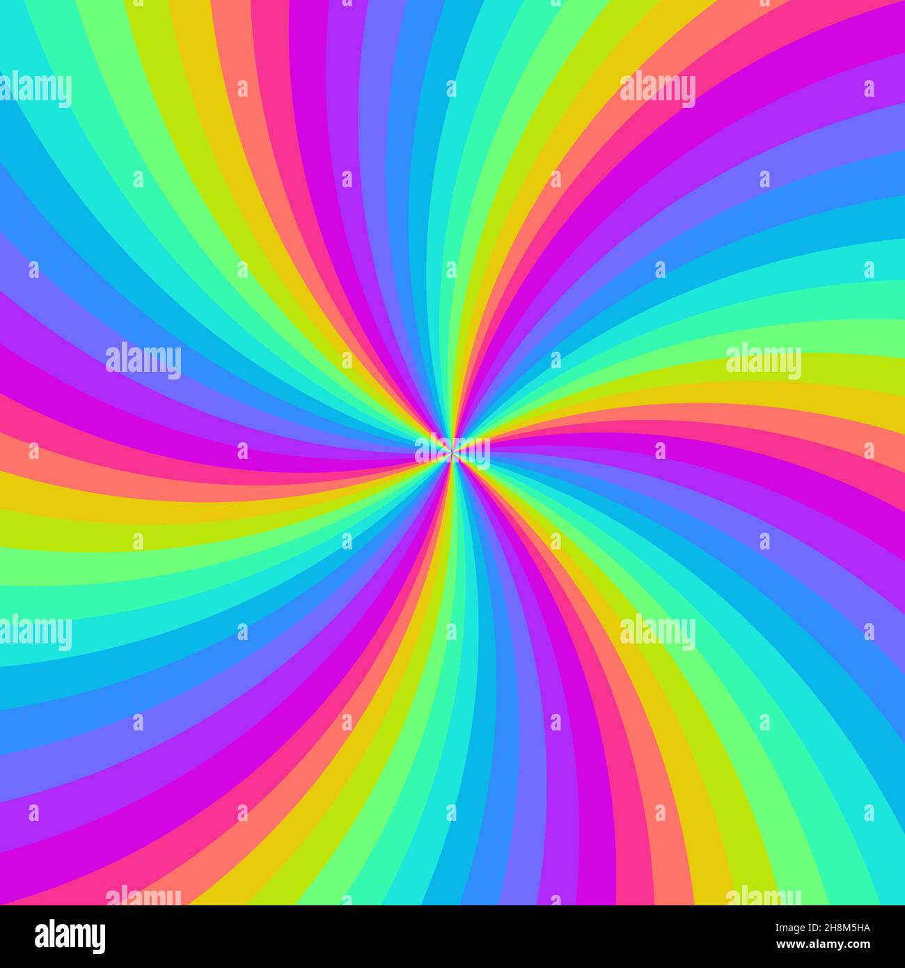 Rainbow neon swirl background. Radial gradient rainbow of twisted ... Rainbow neon swirl background. Radial gradient rainbow of twisted ...