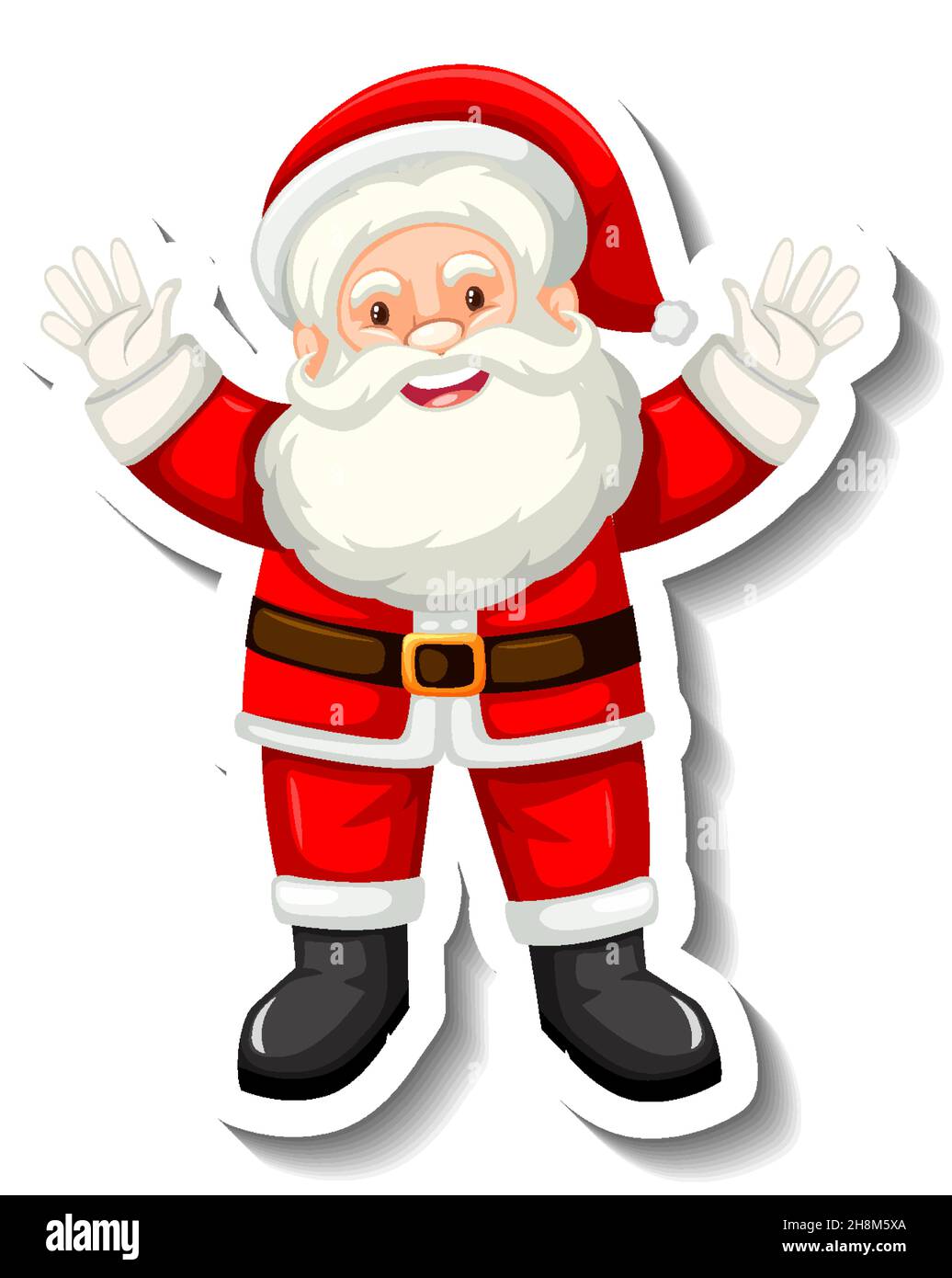 Santa Claus cartoon character illustration Stock Vector Image & Art - Alamy