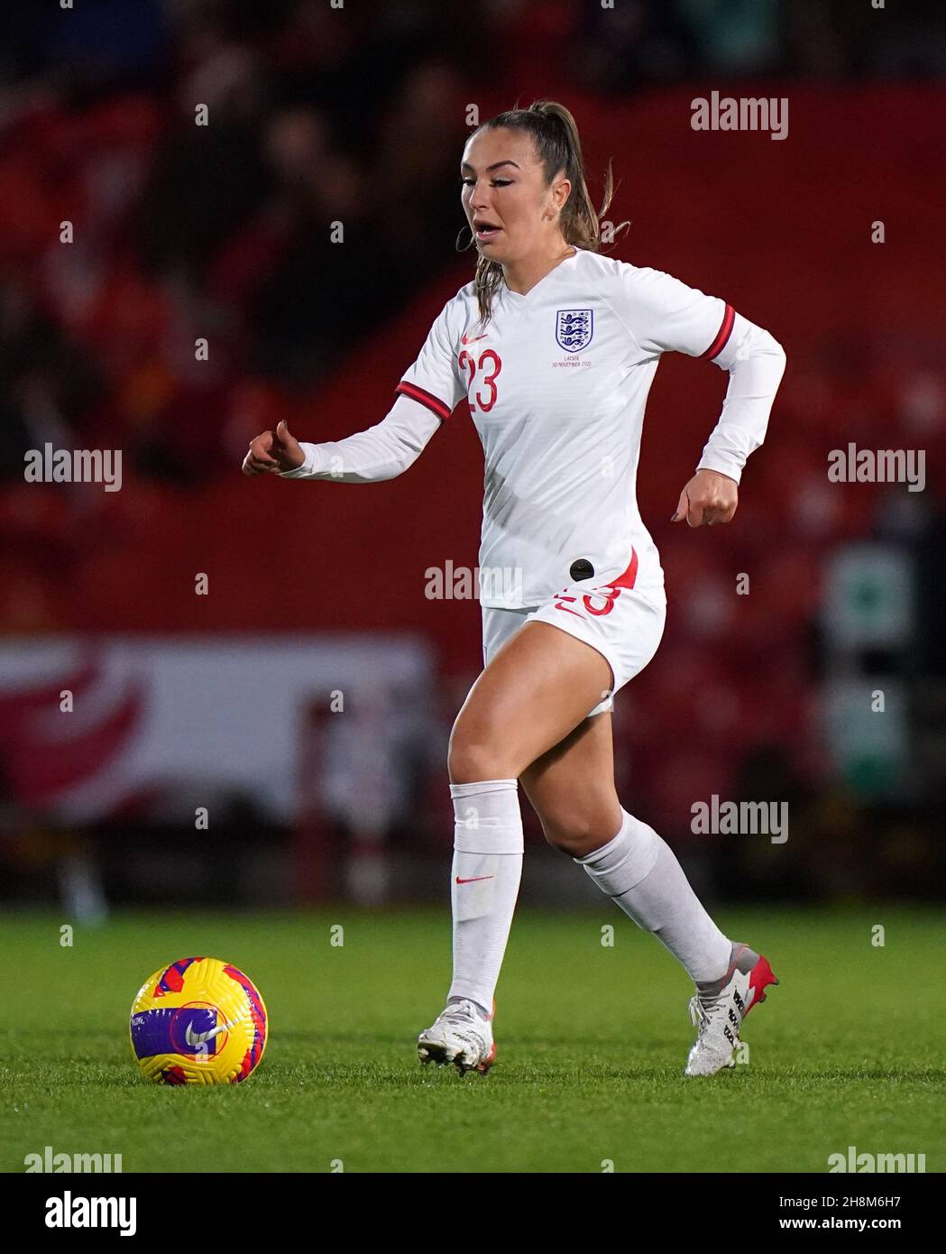 England's Katie Zelem during the Women's FIFA World Cup Qualifying ...