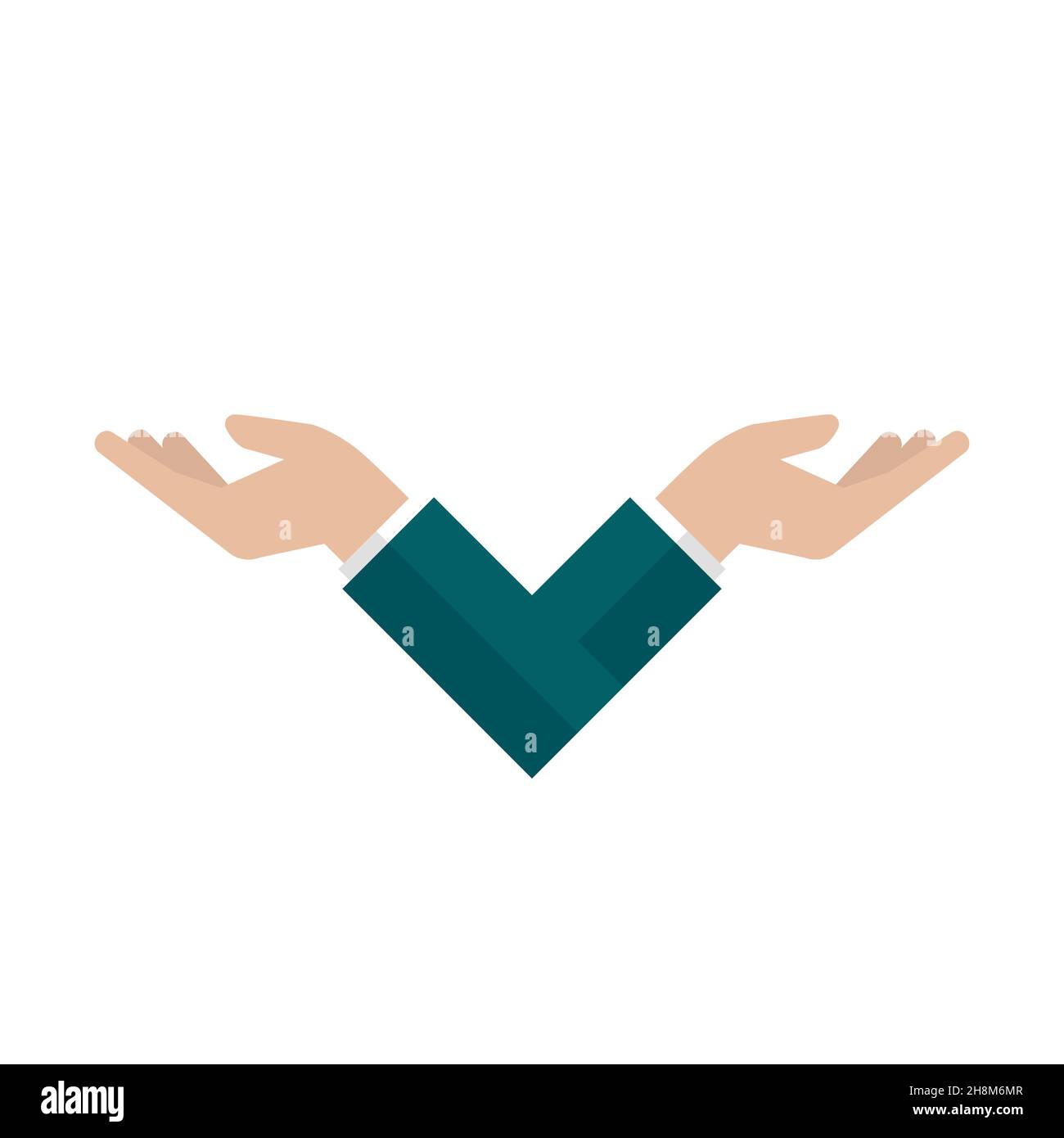 Balance or choice concept. Businessman hands as scales. Justice, law ...