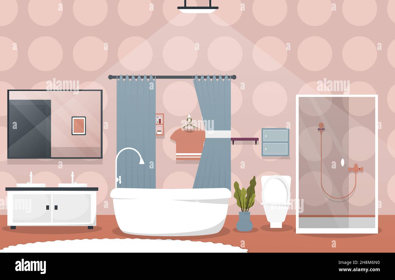 Shower Wall Stock Vector Images Alamy