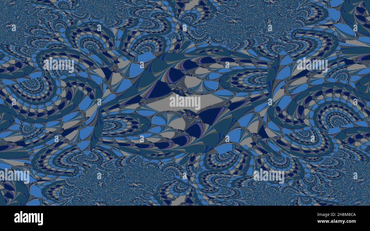 Abstract blue background with random circles and swirls Stock Photo - Alamy