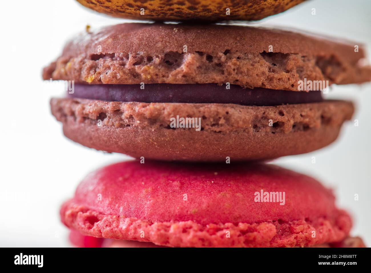 Traditional homemade macaroons in a kitchen Stock Photo - Alamy