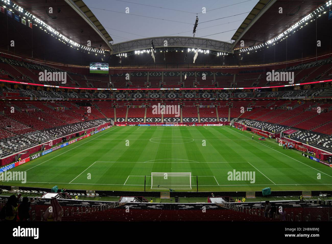 Nov 30, 2021, Al Khor, Qatar. Inside Al Bayt stadium, one of the 2022 ...