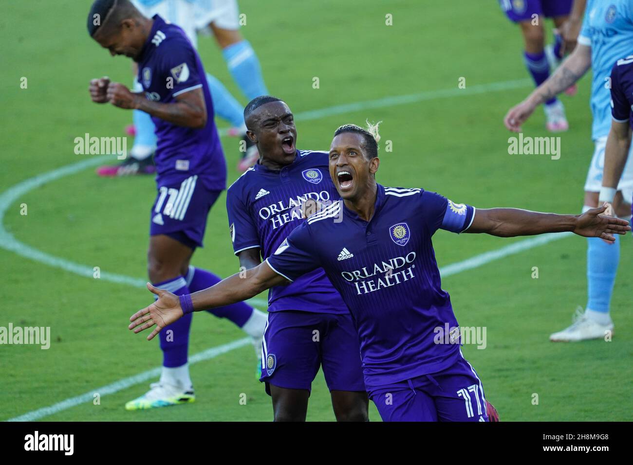 Orlando, Florida, USA, May 8, 2021, New York City FC face Orlando City ...